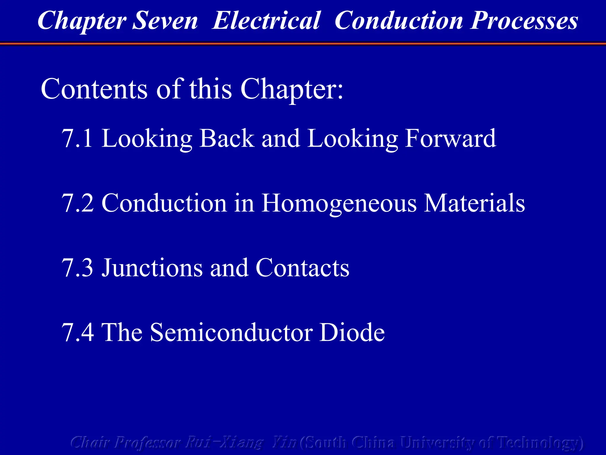 Chapter 07.ppt Electrical conduction | PPT