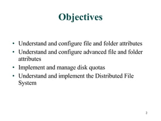 Chapter07 Advanced File System Management | PPT