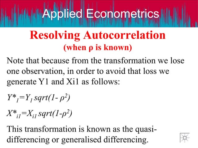 Chapter 07 Autocorrelation Pptx Physics Science