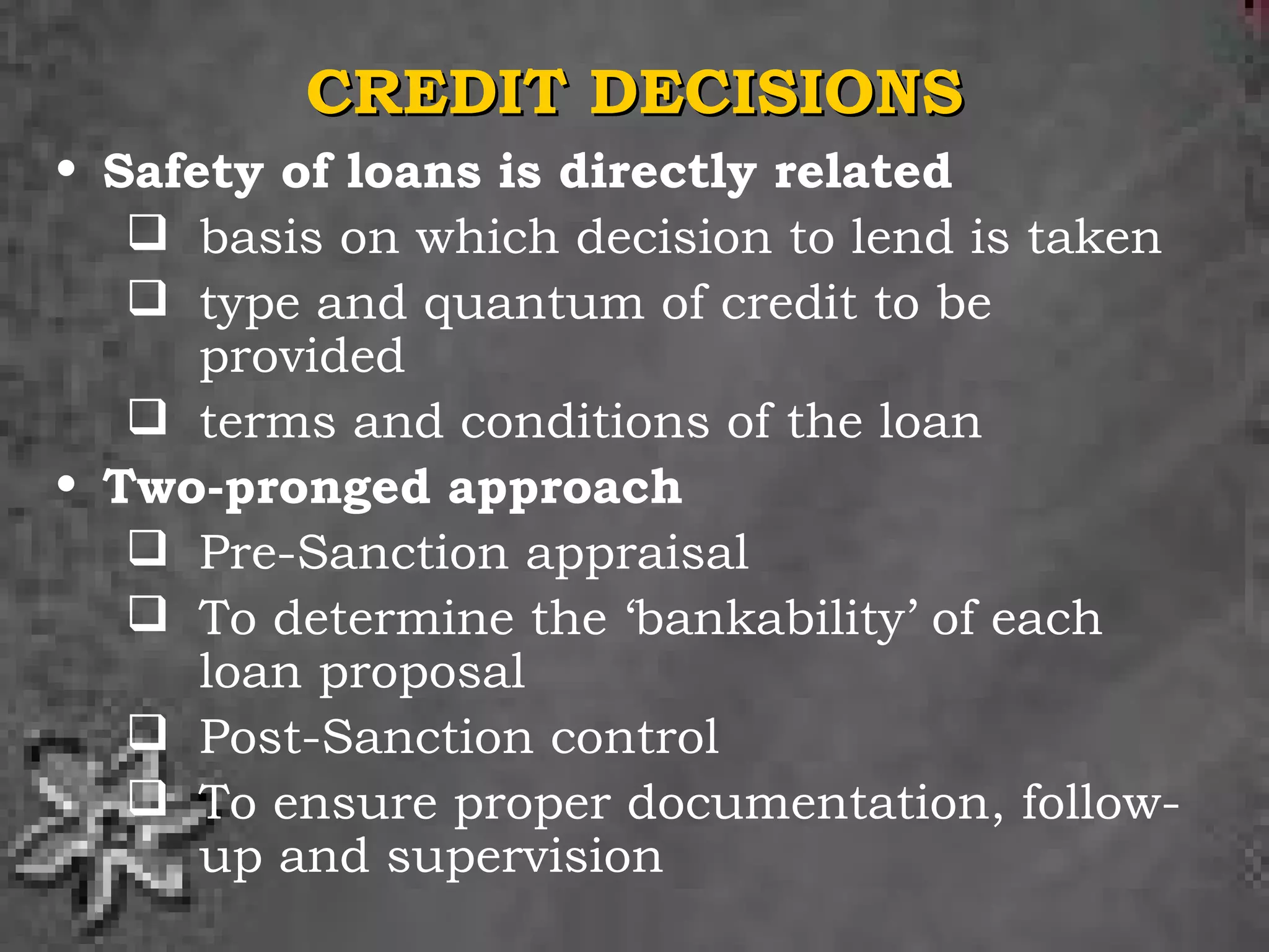 Chapter 07 credit process in banks | PPT