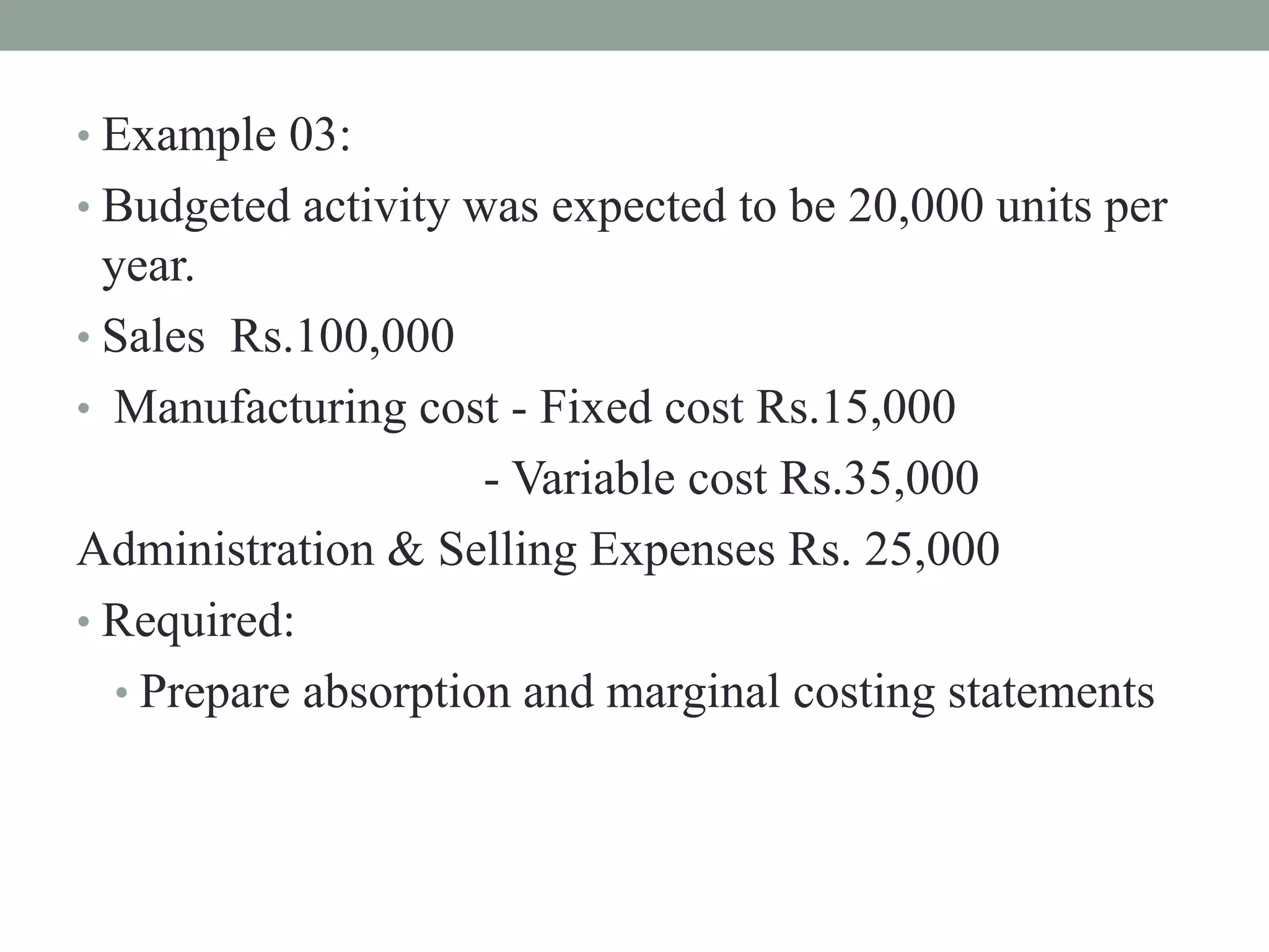 Chapter 07 Marginal Costing | PPTX