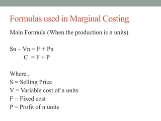 Chapter 07 Marginal Costing | PPTX | Business | Business and Finance