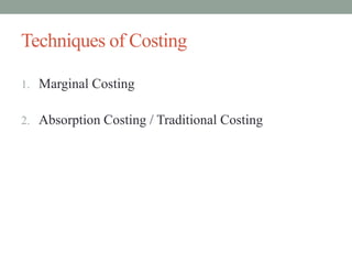Chapter 07 Marginal Costing | PPTX | Business | Business and Finance
