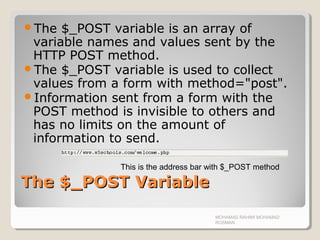 Chapter 07 php forms handling | PPT