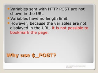 Chapter 07 php forms handling | PPT