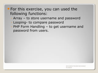 Chapter 07 php forms handling | PPT