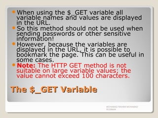 Chapter 07 php forms handling | PPT