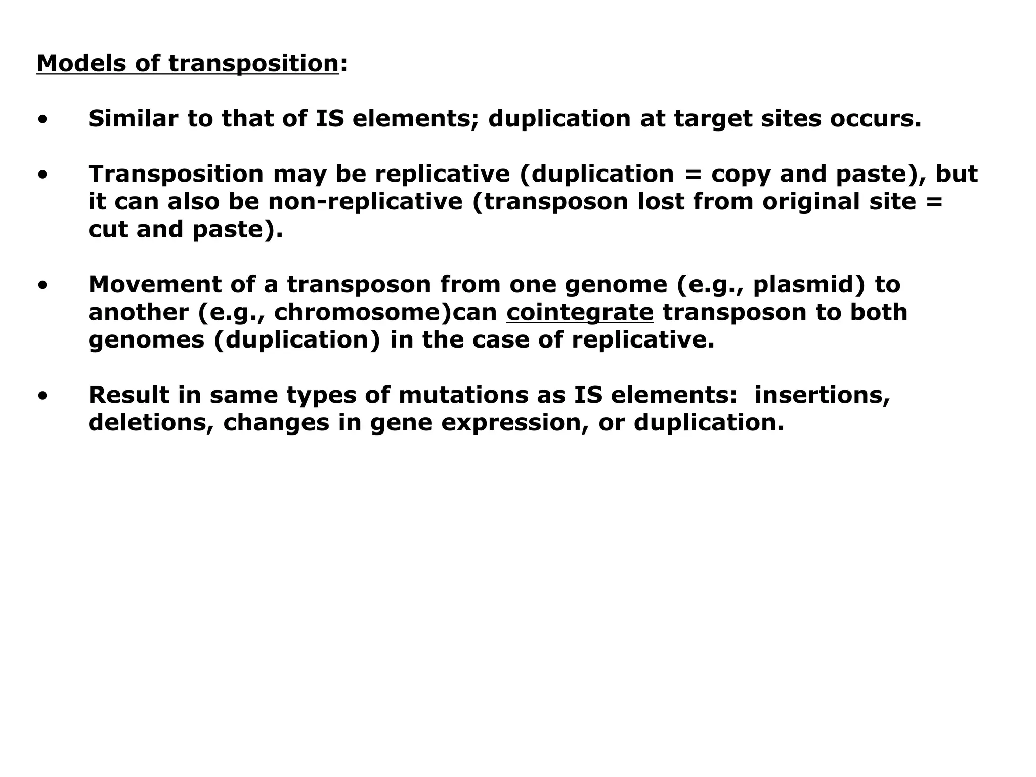 Transposable Elements In Prokaryotes Ppt Programming Languages