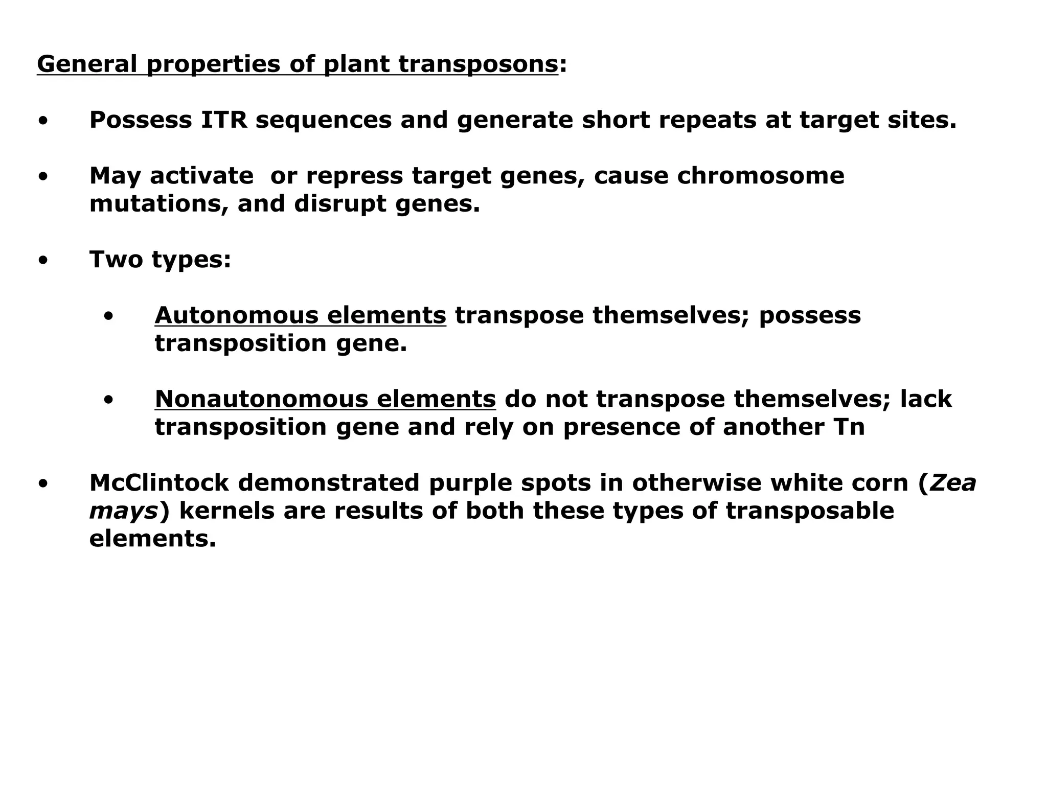 Transposable Elements In Prokaryotes Ppt