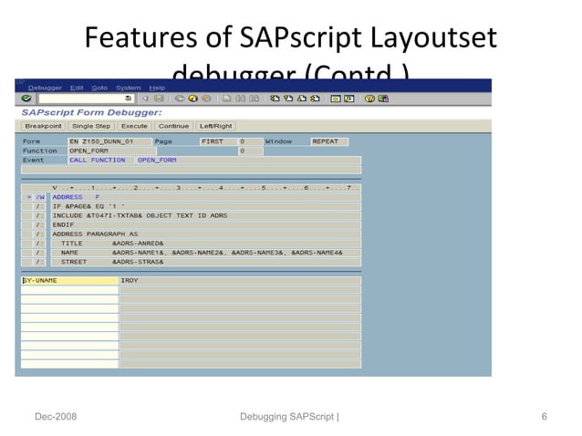 Chapter 07 debugging sap scripts | PPT