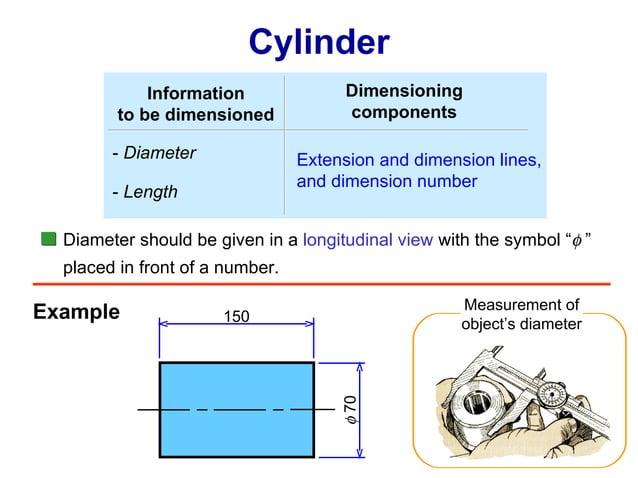 Engineering Drawing: Chapter 07 dimensioning | PPT