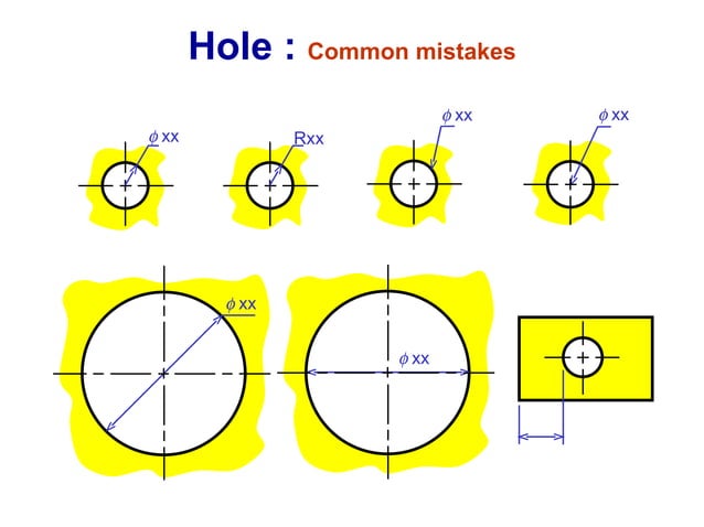 Engineering Drawing Chapter 07 Dimensioning Ppt