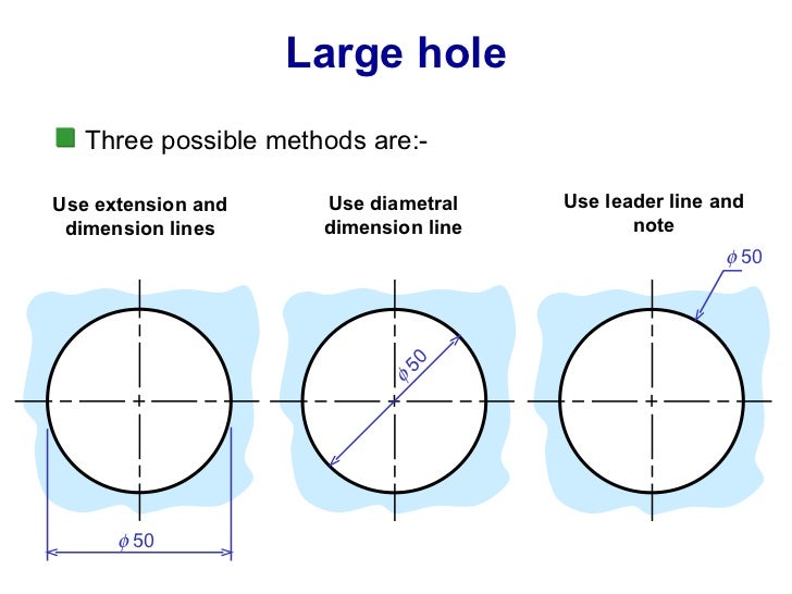 Engineering Drawing: Chapter 07 dimensioning