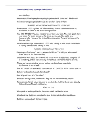 Chapter 07 how long, sovereign lord (part 2) | PDF