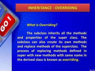 Chapter 07 inheritance | PPTX