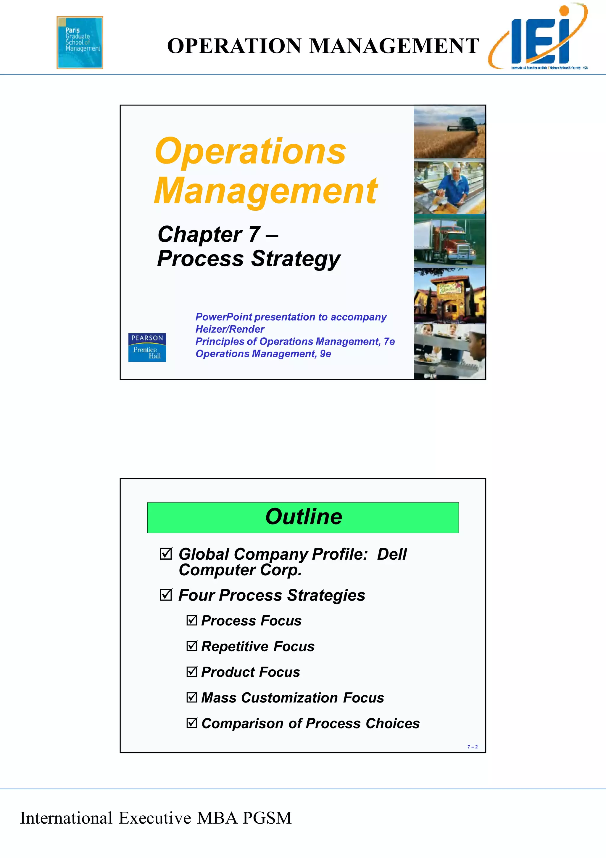 Chapter 07 process_strategy | PDF