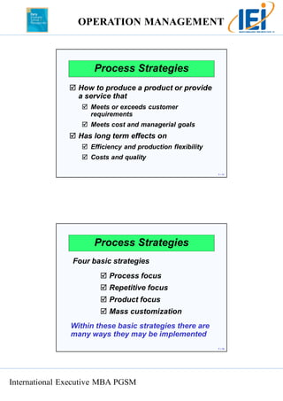Chapter 07 process_strategy | PDF
