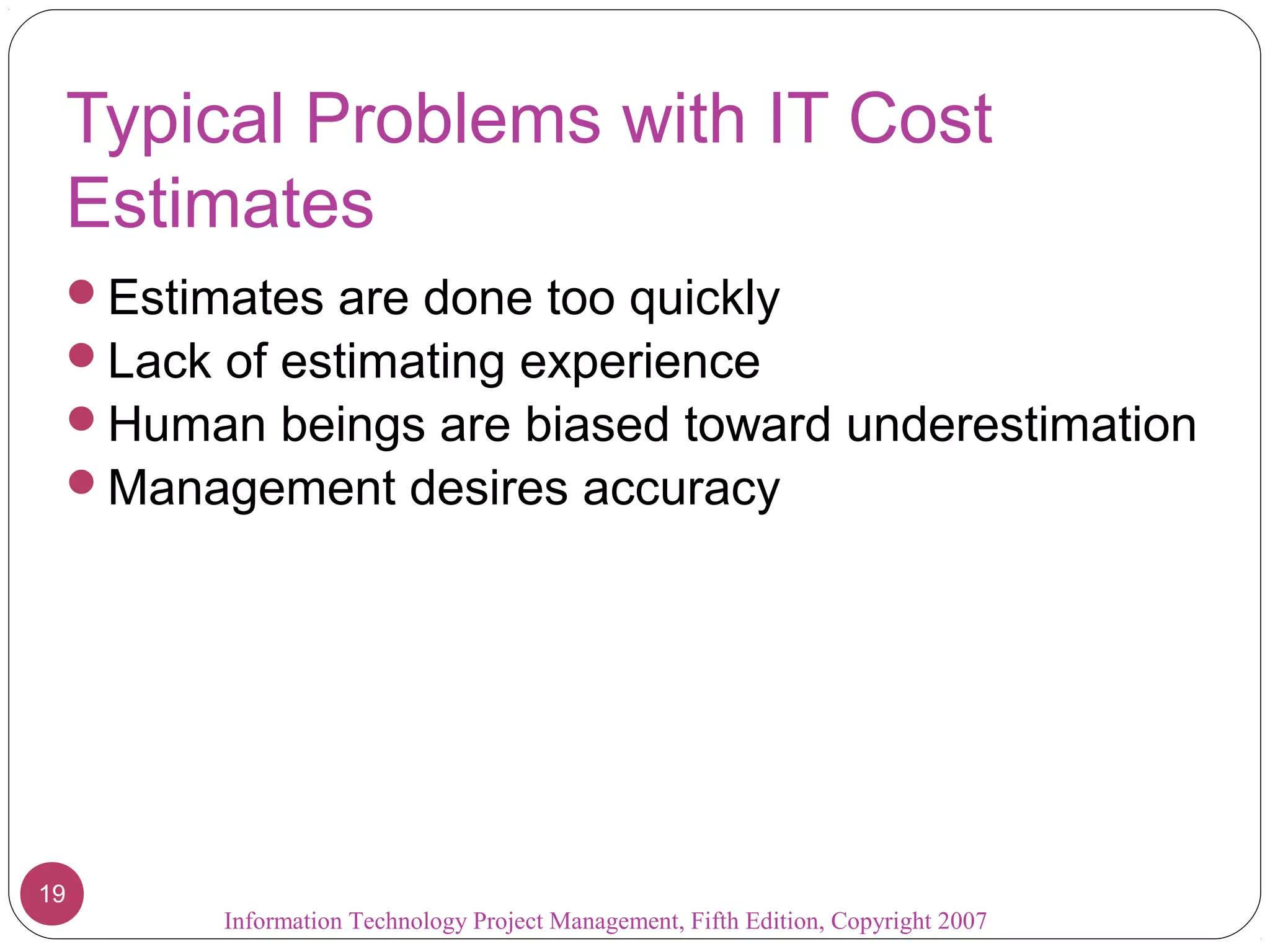 Chapter 07 project cost management | PPT