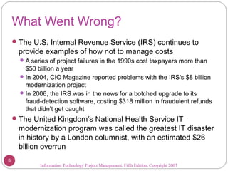 Chapter 07 project cost management | PPT
