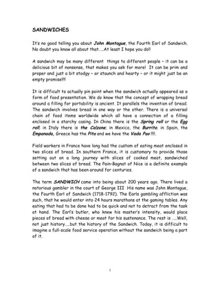 Chapter 07 sandwiches | DOC