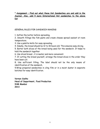 Chapter 07 sandwiches | DOC