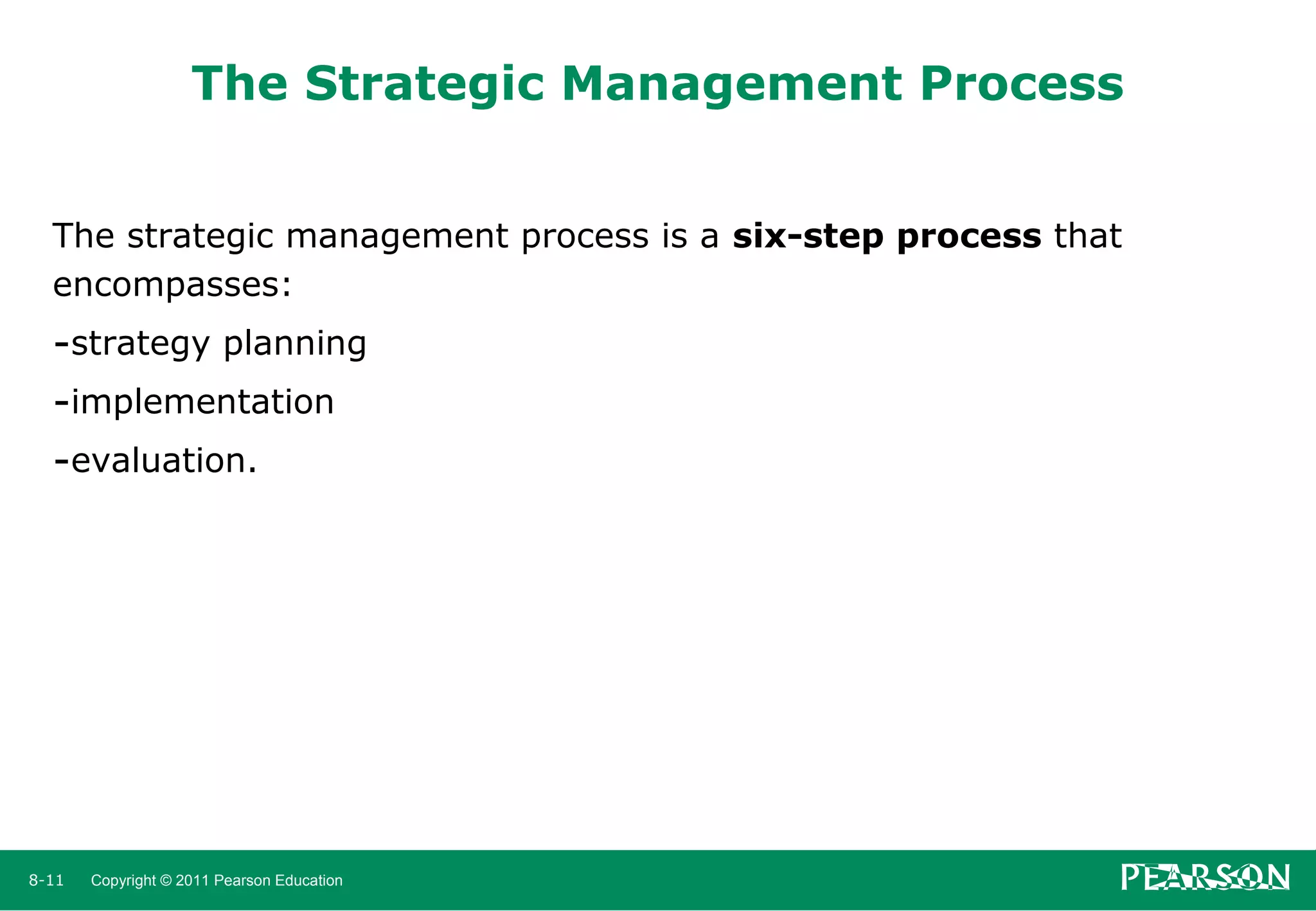 Chapter 8: Strategic Management | PPT