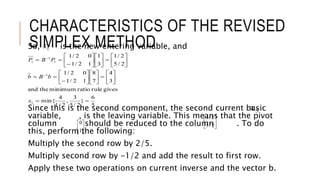 Operation research - the revised simplex method | PPTX