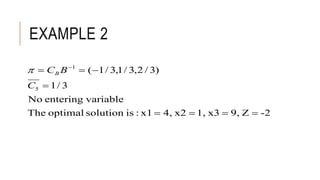 Operation research - the revised simplex method | PPTX