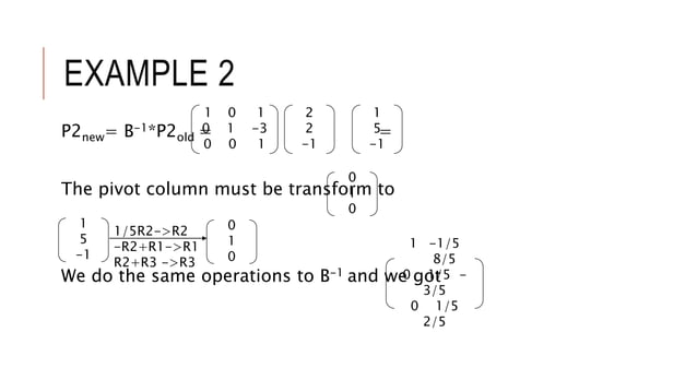 Operation research - the revised simplex method | PPTX