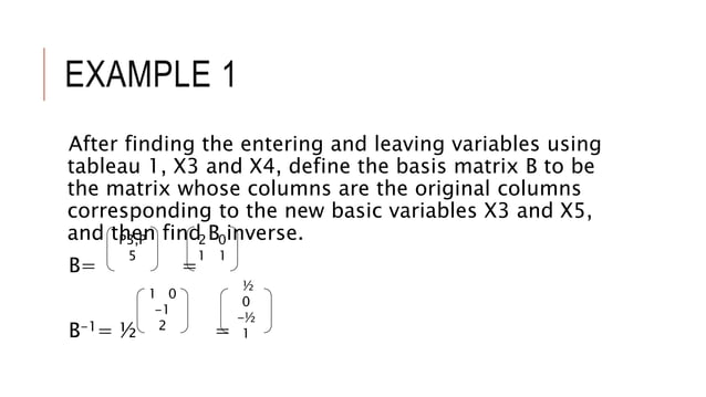 Operation research - the revised simplex method | PPTX
