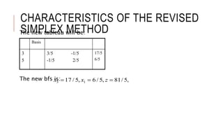Operations Research - The Revised Simplex Method | PPTX