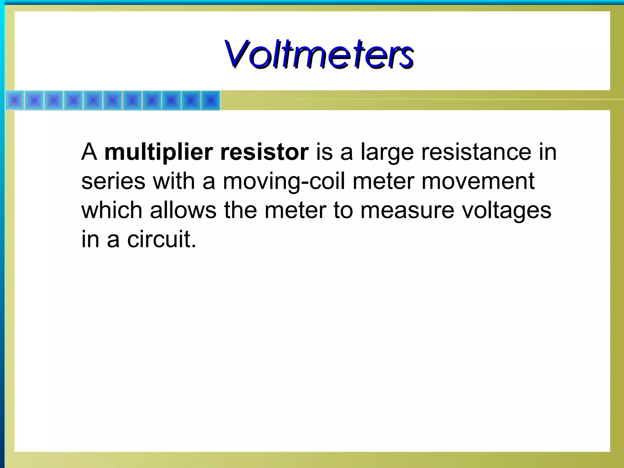Analog and Digital Multimeters | PPT