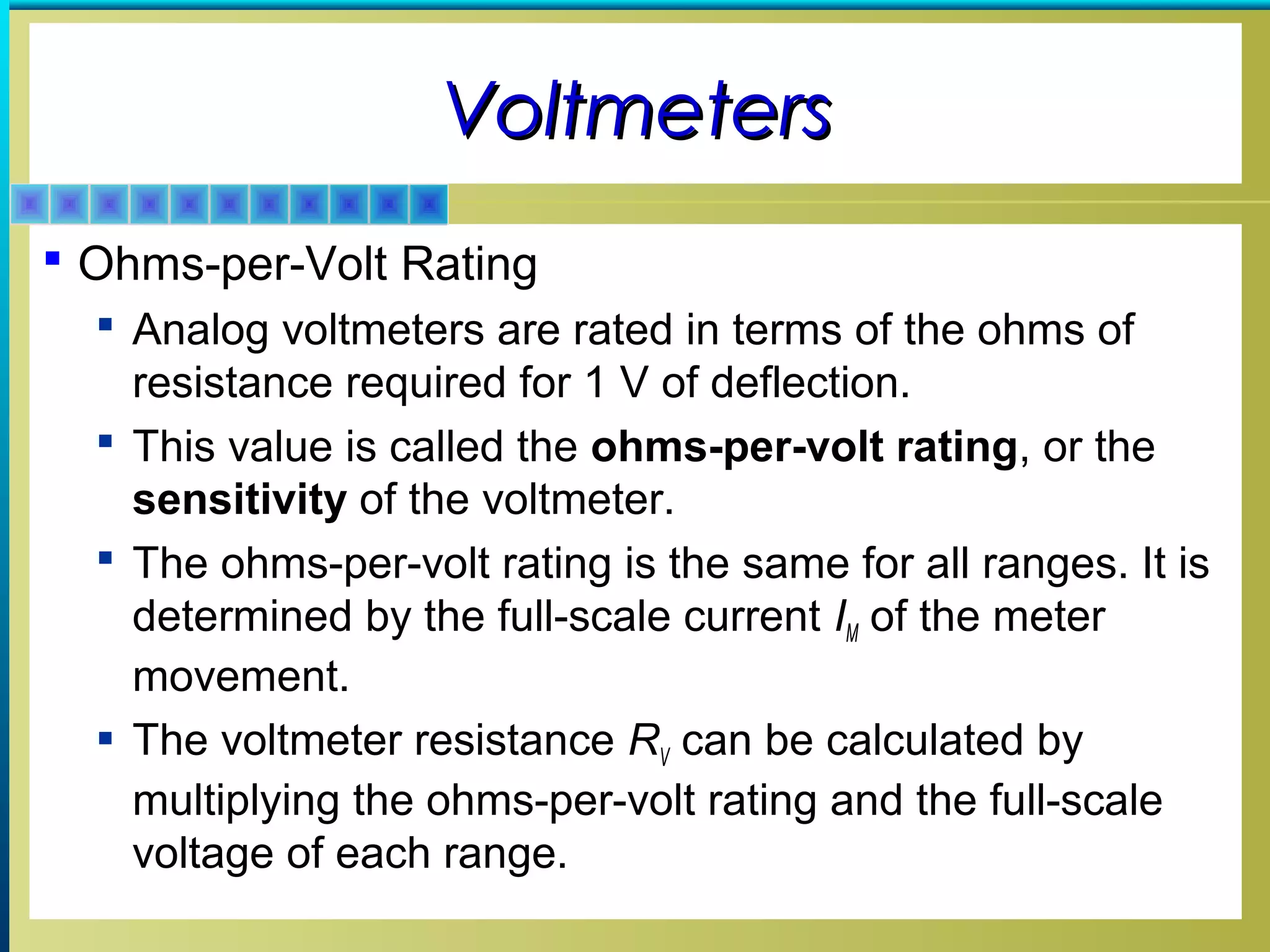 Analog and Digital Multimeters | PPT