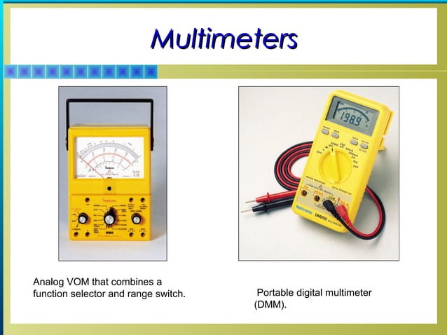 Analog and Digital Multimeters | PPT