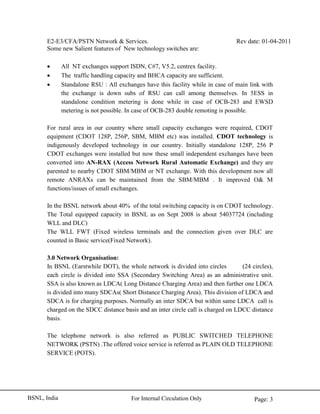 Chapter08.pstn network and services | PDF