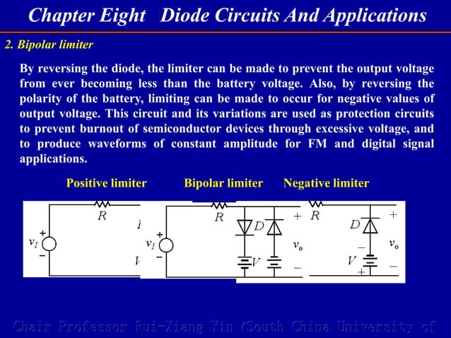 Chapter 08.ppt Diode Circuit and applications | PPT