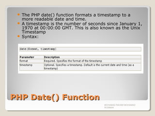Chapter 08 php advance | PPT
