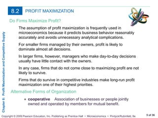 Chapter 08 - Profit Maximization and CS.ppt