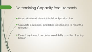 Supply chain management - Capacity planning | PPT