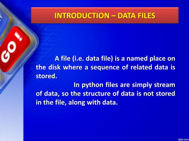Chapter 08 data file handling | PPT