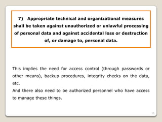 Chapter 08 – Data Protection, Privacy and Freedom of Information - BIT ...