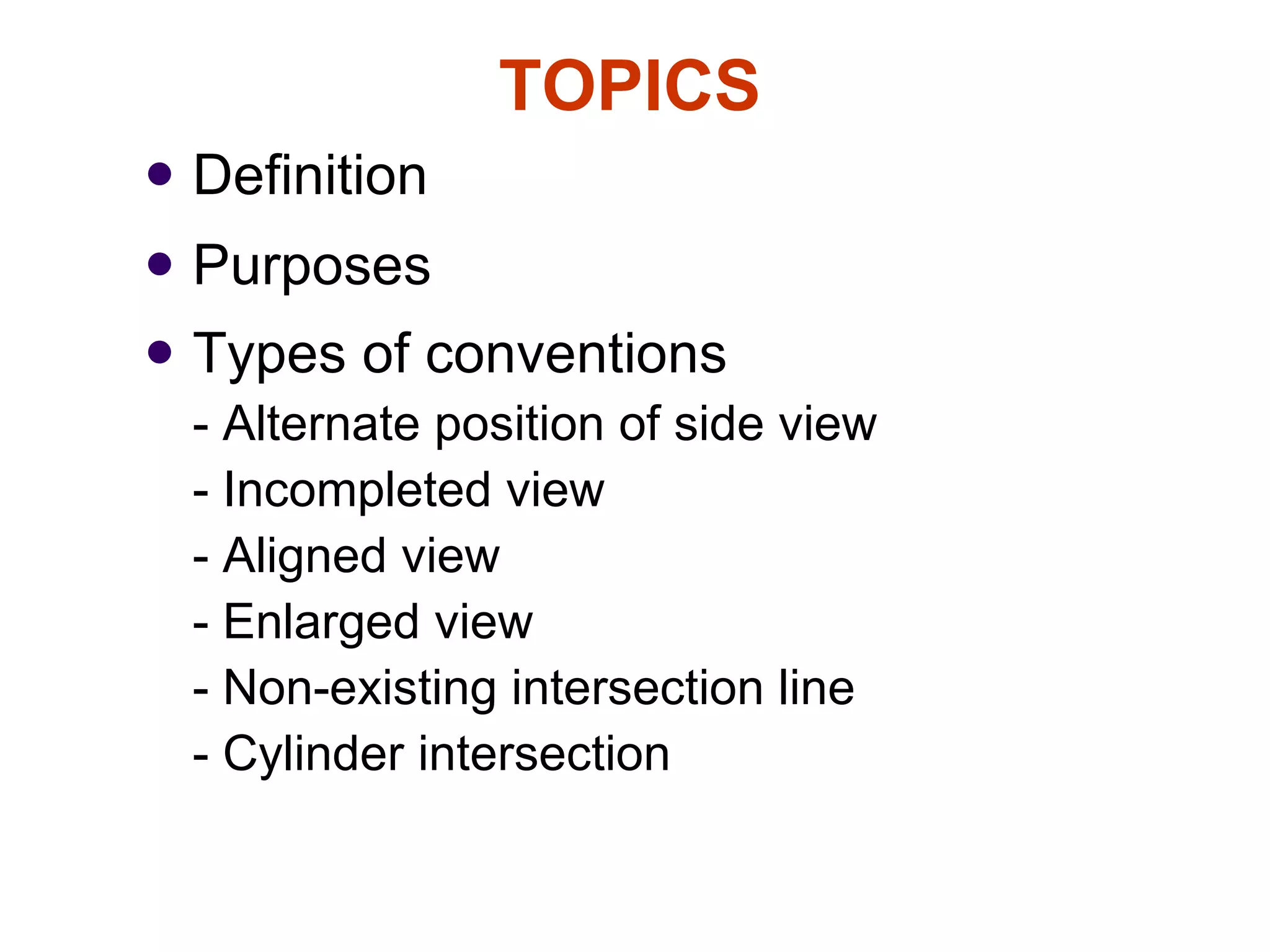 Engineering Drawing: Chapter 08 orthographic convention | PPT