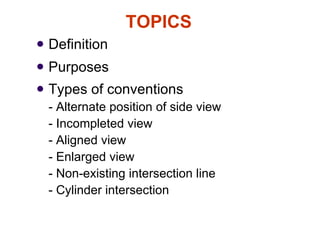 Engineering Drawing: Chapter 08 orthographic convention | PPT