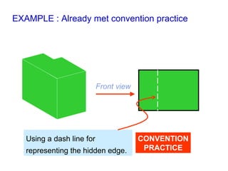 Engineering Drawing: Chapter 08 orthographic convention | PPT
