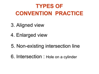 Engineering Drawing: Chapter 08 orthographic convention | PPT