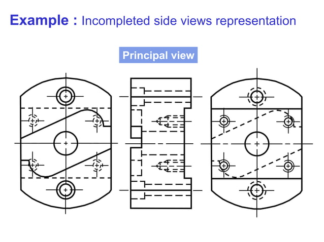 Chapter 8. Orthographic Convention in mechanical drawing.ppt | 3-D ...