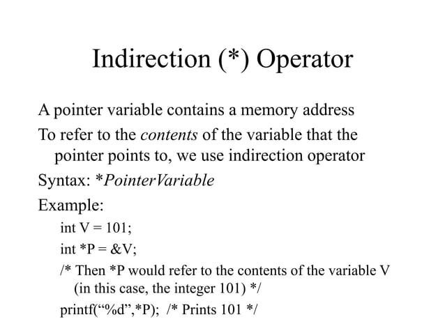 Chapter09-10 Pointers and operations .PPT | Programming Languages | Computing