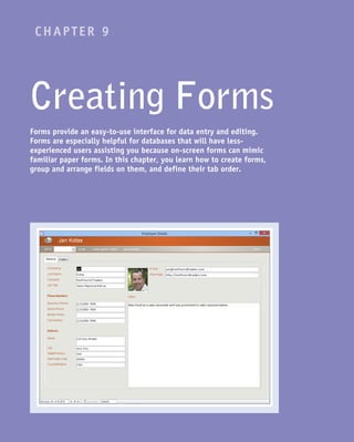 Micro Soft Access - Creating Forms | PDF