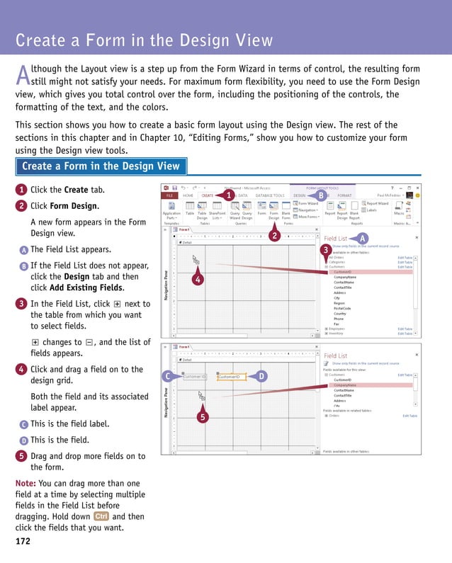 Micro Soft Access - Creating Forms | PDF