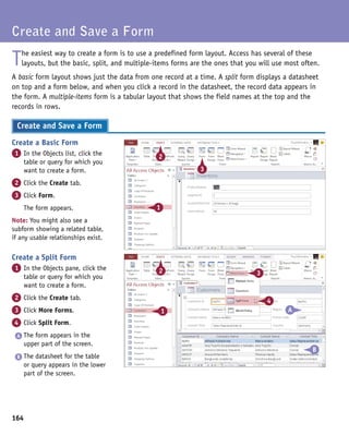 Micro Soft Access - Creating Forms | PDF